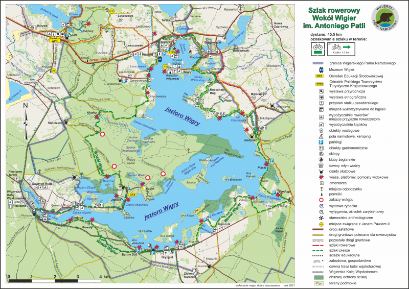 Rowerem wokół jeziora Wigry - Suwalszczyzna z Przewodnikiem ...